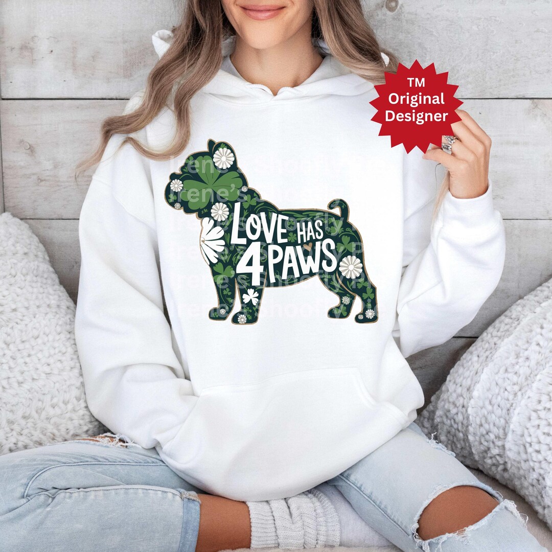 Bulldog Clipart, Boho Floral Dog Breed PNG, Dog Mom Png, Dog Lover Png ...