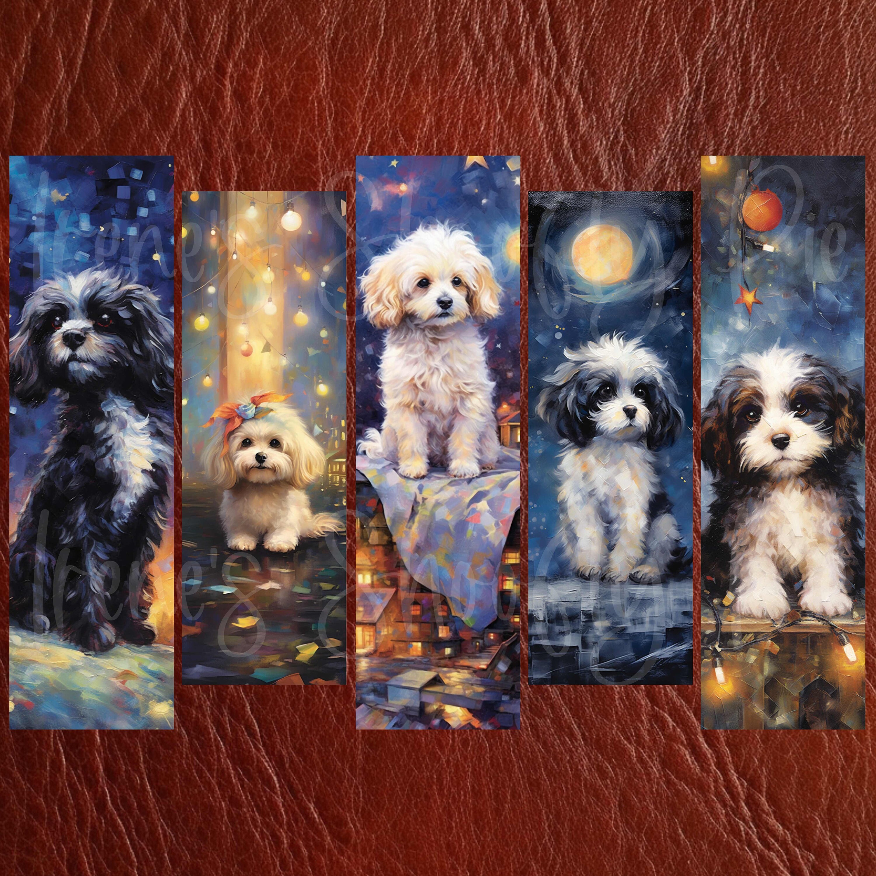 Cavapoo Printable Bookmark Set Fantasy Bookmark Sets Dog - Etsy