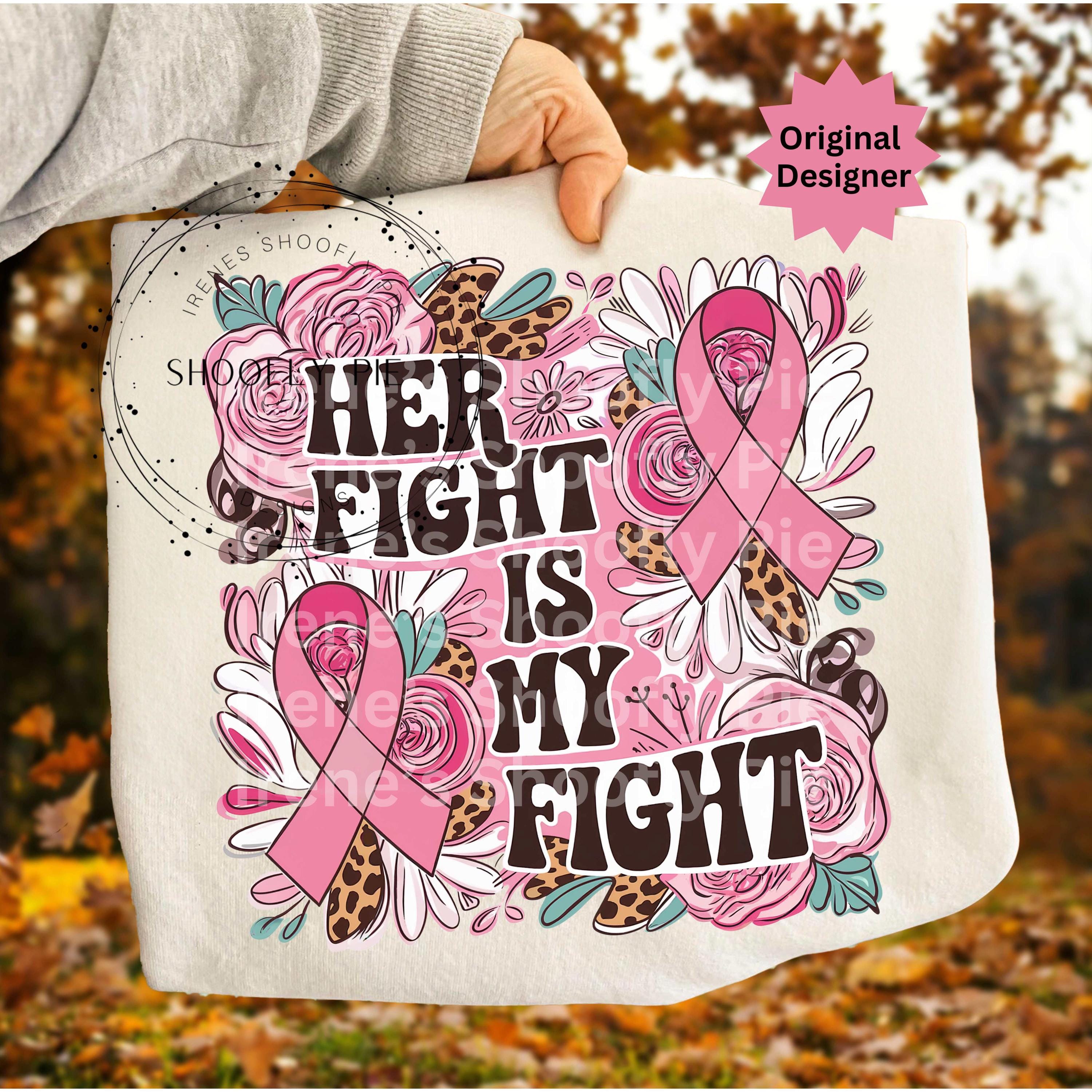 Her Fight is My Fight Png, Preppy Breast Cancer Png, Breast Cancer ...