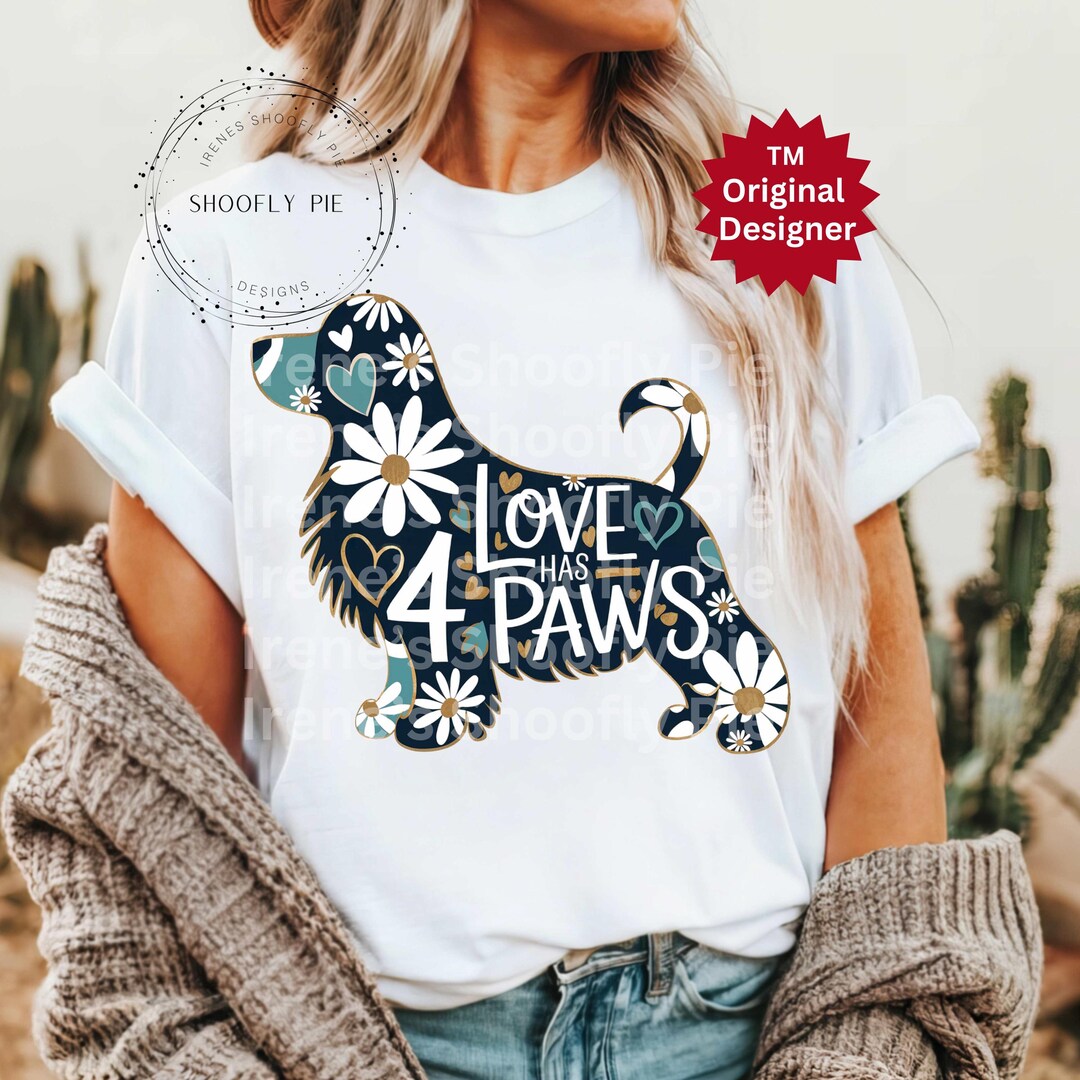 Cocker Spaniel Dog Bundle, Boho Floral Dog Breed PNG, Dog Mom Png, Dog ...