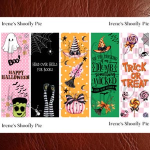 Halloween Bookmark Set - JPG Bookmark Sets - Spooky Cute Halloween ...