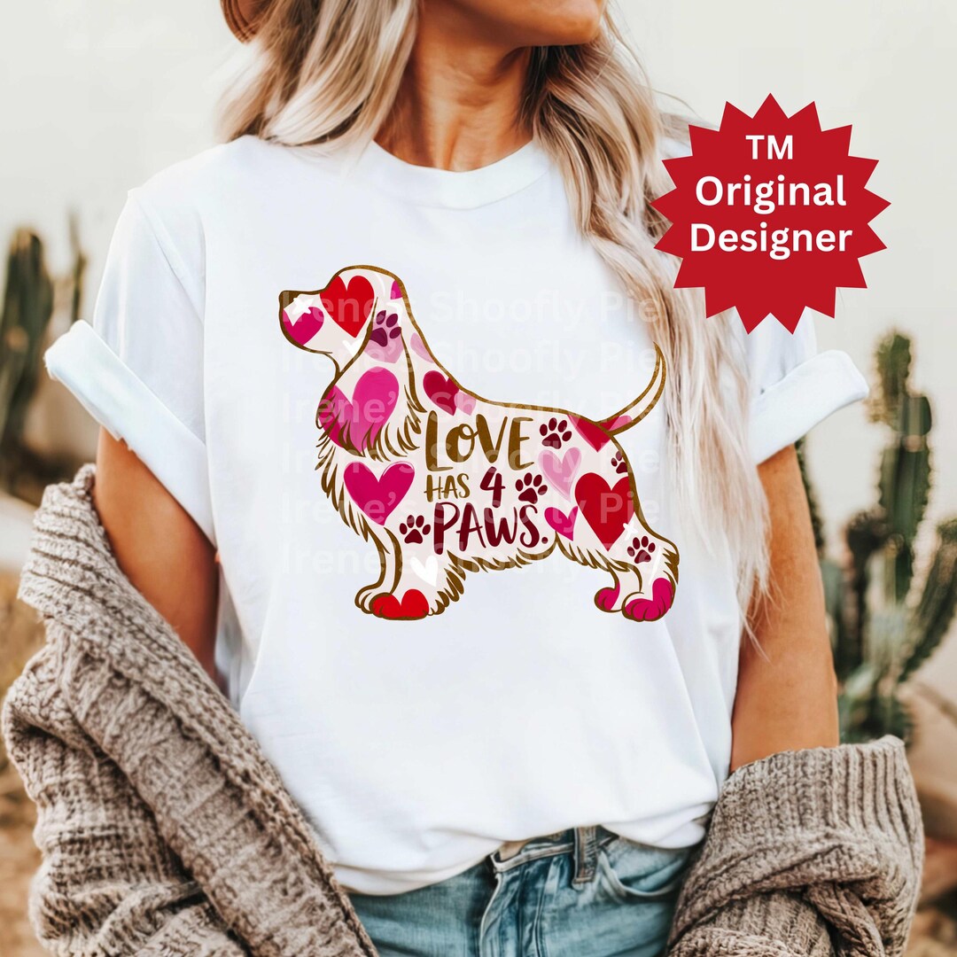 Cocker Spaniel Png, Boho Floral Dog Breed PNG, Dog Mom Png, Dog Lover ...