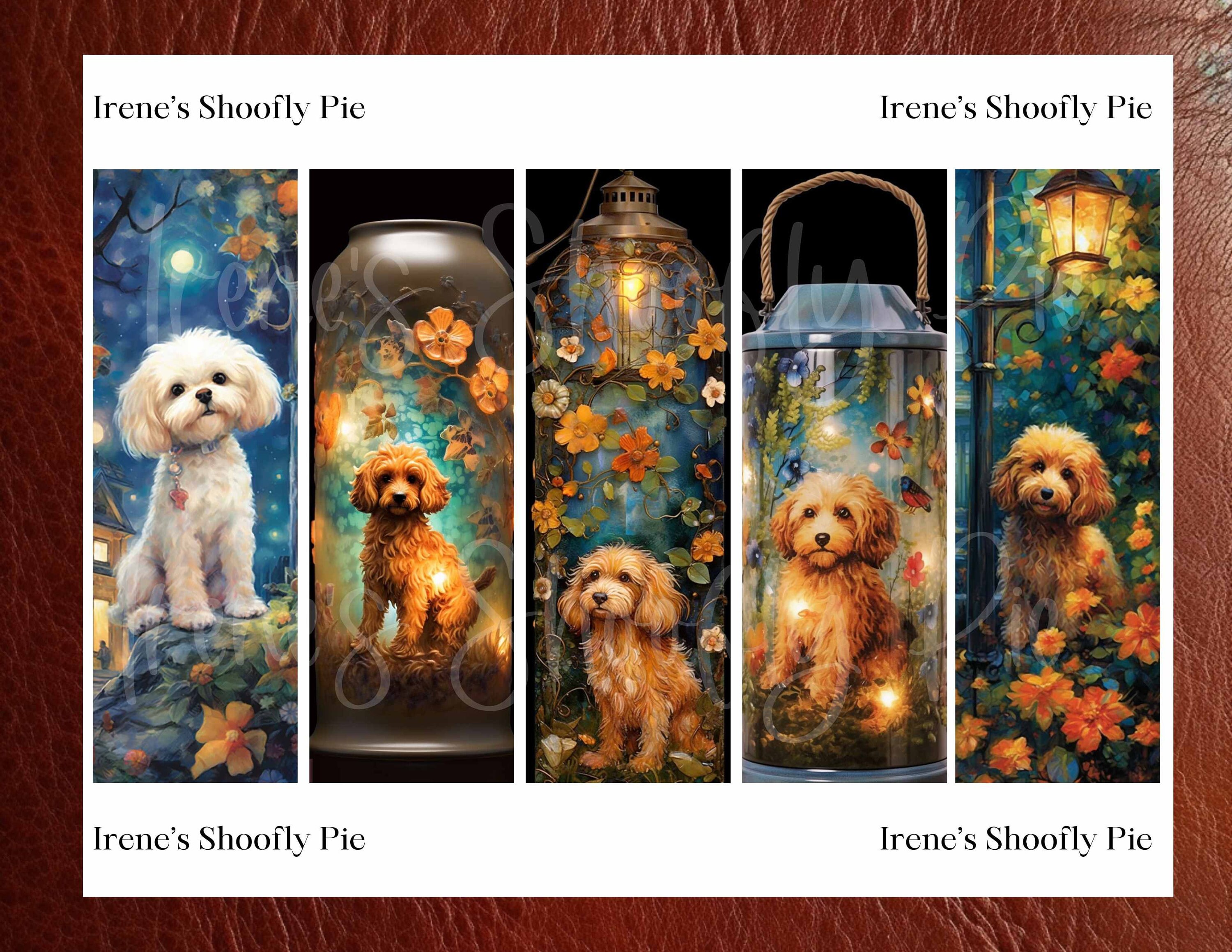 Cavapoo Printable Bookmark Set Fantasy Bookmark Sets Dog - Etsy