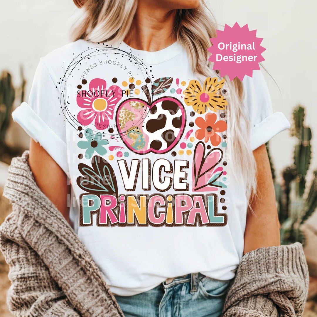 Boho Floral Vice Principal PNG, Vice Principal Sublimation, Back to ...