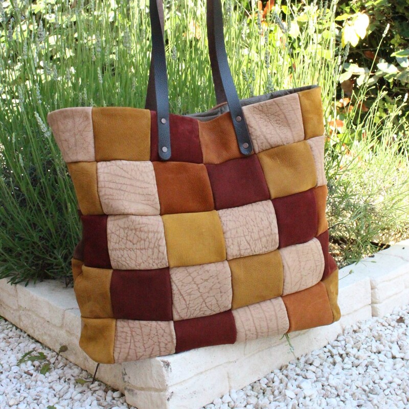 Patchwork Handbag - Etsy