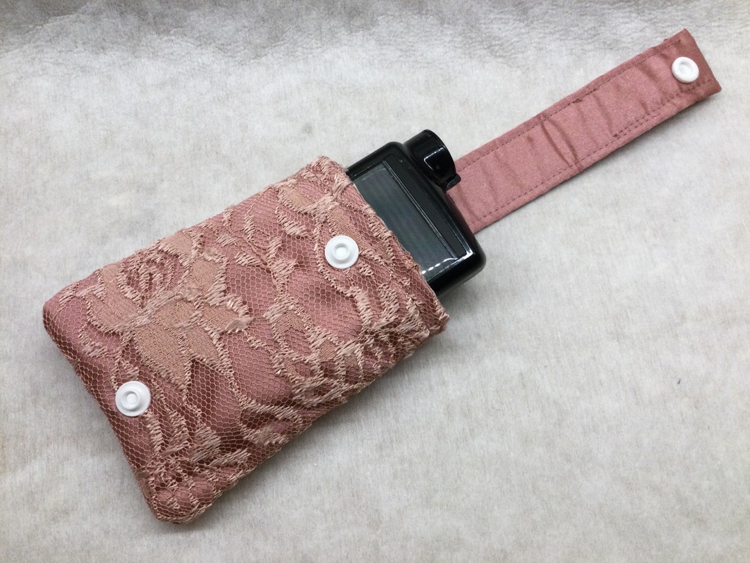 Bra Insulin Pump Pouch Rose Gold Lace for Type 1 Diabetes Diabetic ...