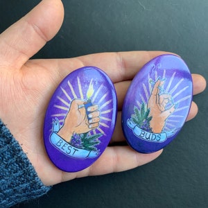 Best Buds 420 Buttons Bff Pins - Etsy