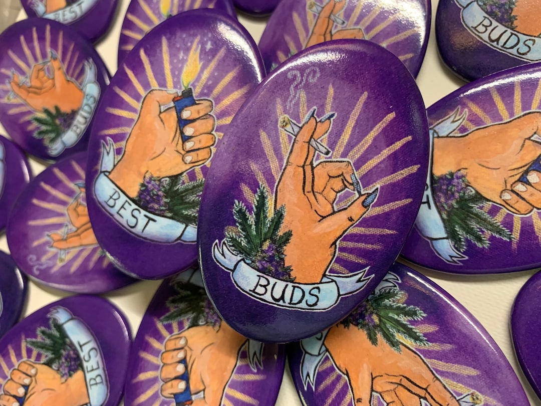 Best Buds 420 Buttons Bff Pins - Etsy