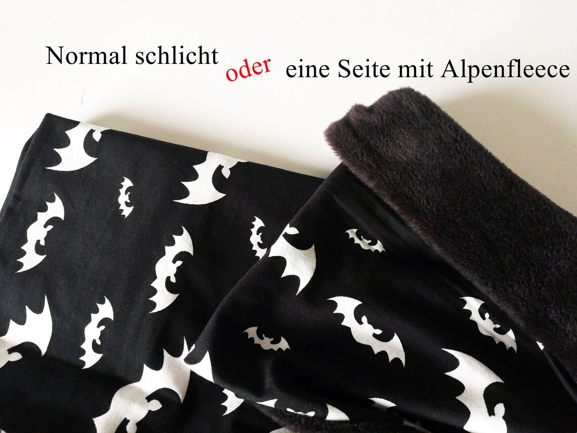 Fledermaus Loop/Schlauchschal schwarz | Etsy