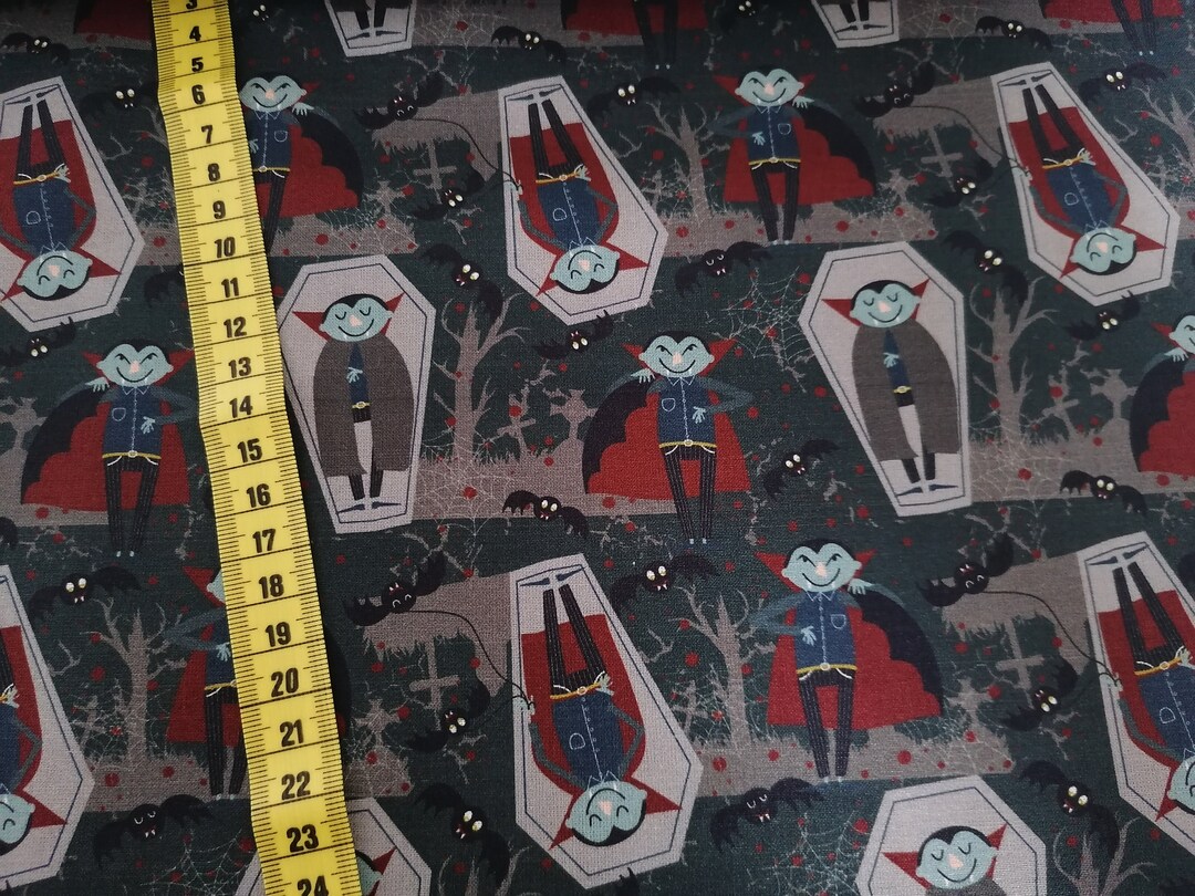 Cotton Fabric Vampire 0.5 Meter - Etsy