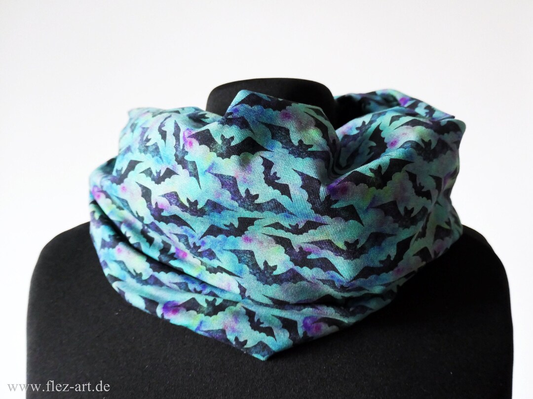 Bat Loop / Scarf colourfull - Etsy