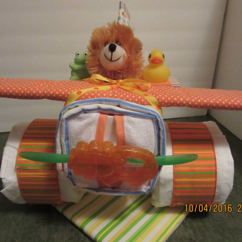 Airplane Diaper Cake - Etsy