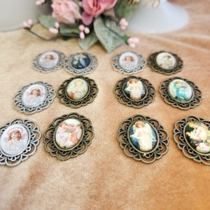 Angel Cameo Set, Craft Embellishment Charm Connecter Jewelry Angel ...