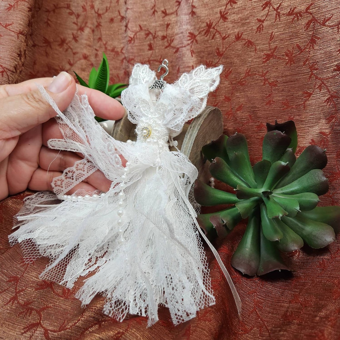 Angel DIY KIT, White Art Dress Christmas Ornament Décor /video Tutorial ...