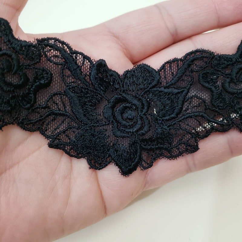 Black Rose Applique - Etsy