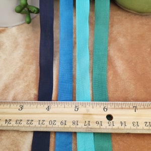 Rayon Ribbon Trim, 4 Yards of Rayon Seam Binding Crinkle Ribbon in ...