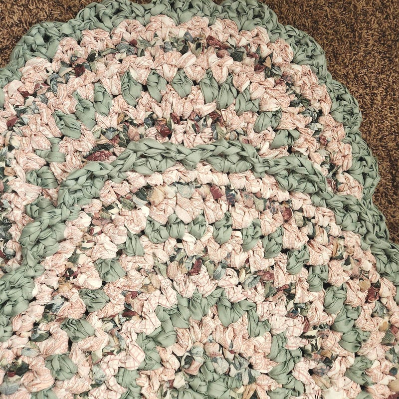 Oval Rag Rug - Etsy