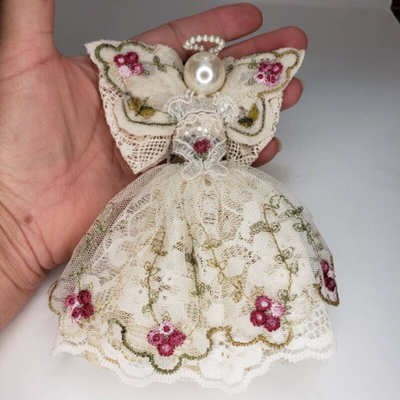 Lace Angel Ornament - Etsy