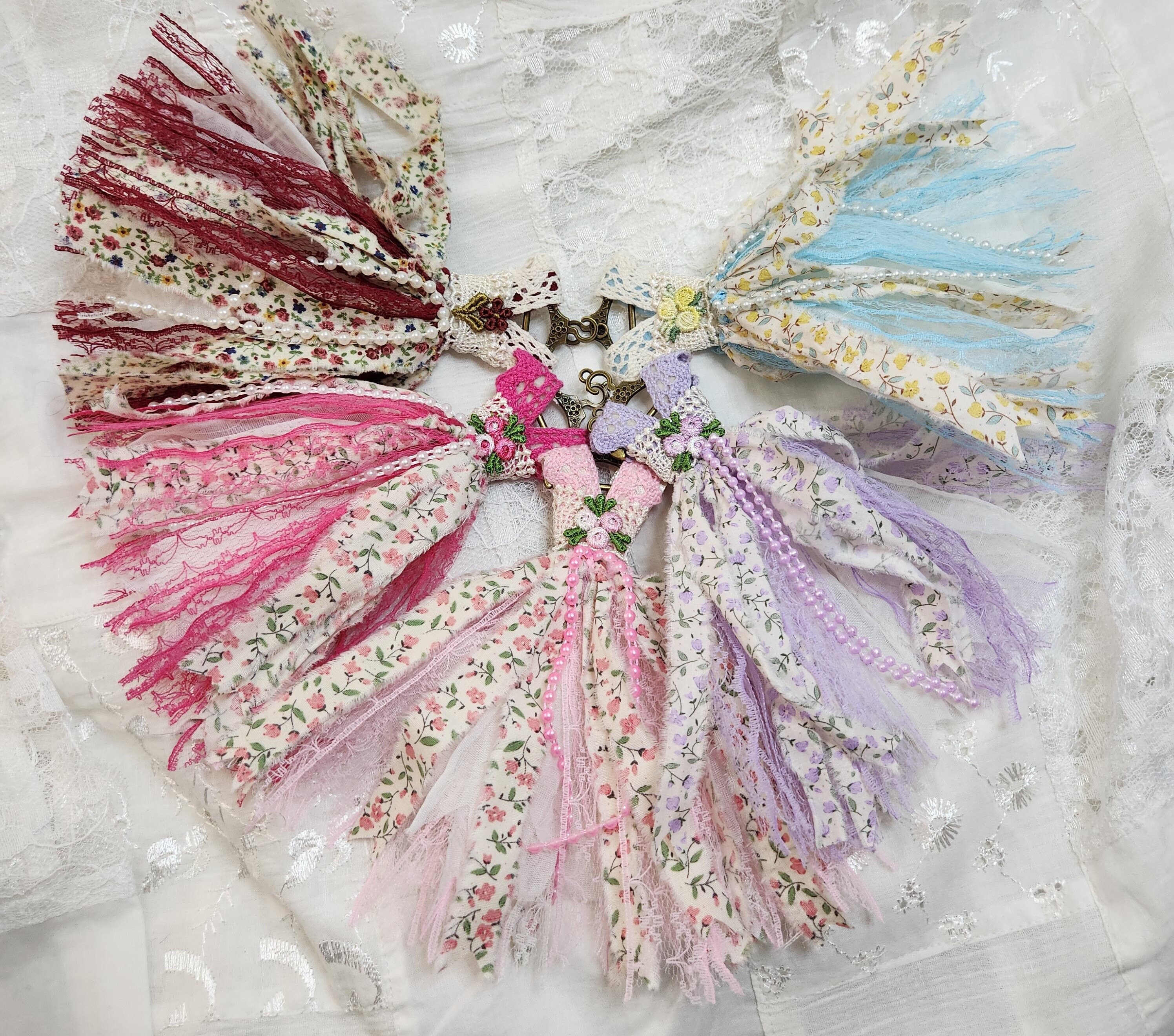 Art Dress Diy Kit, Magenta Dress Christmas Ornament Décor, Video ...