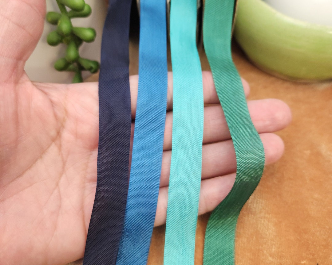 Rayon Ribbon Trim, 4 Yards of Rayon Seam Binding Crinkle Ribbon in ...