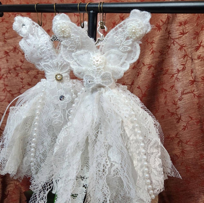 Angel DIY KIT, White Art Dress Christmas Ornament Décor /video Tutorial ...