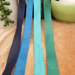 Rayon Ribbon Trim, 4 Yards of Rayon Seam Binding Crinkle Ribbon in ...