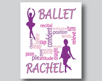 Personalized Ballet dance picture frame. dance picture frame