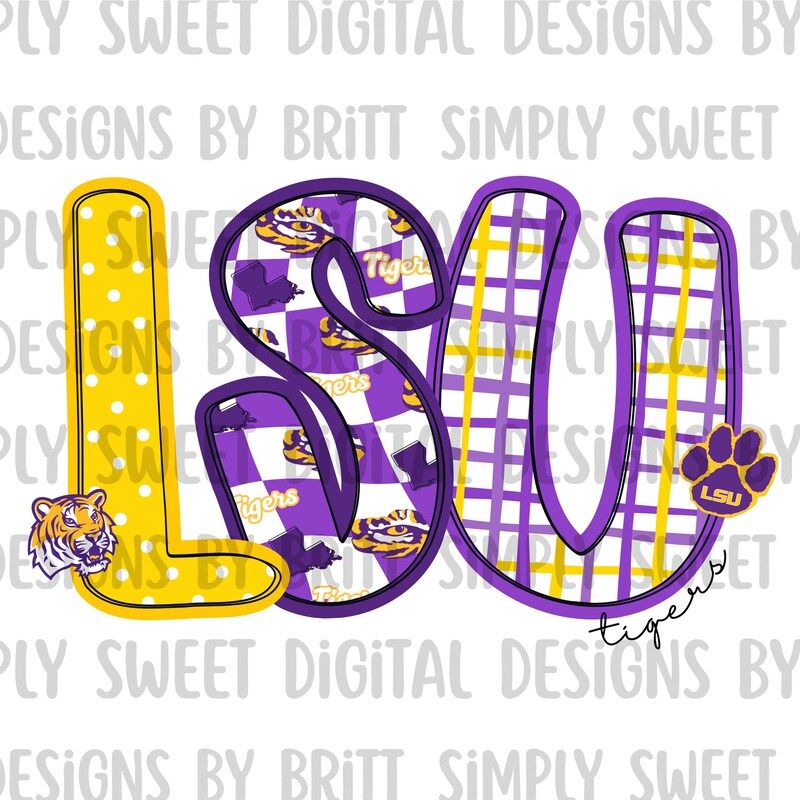 Lsu Svg - Etsy