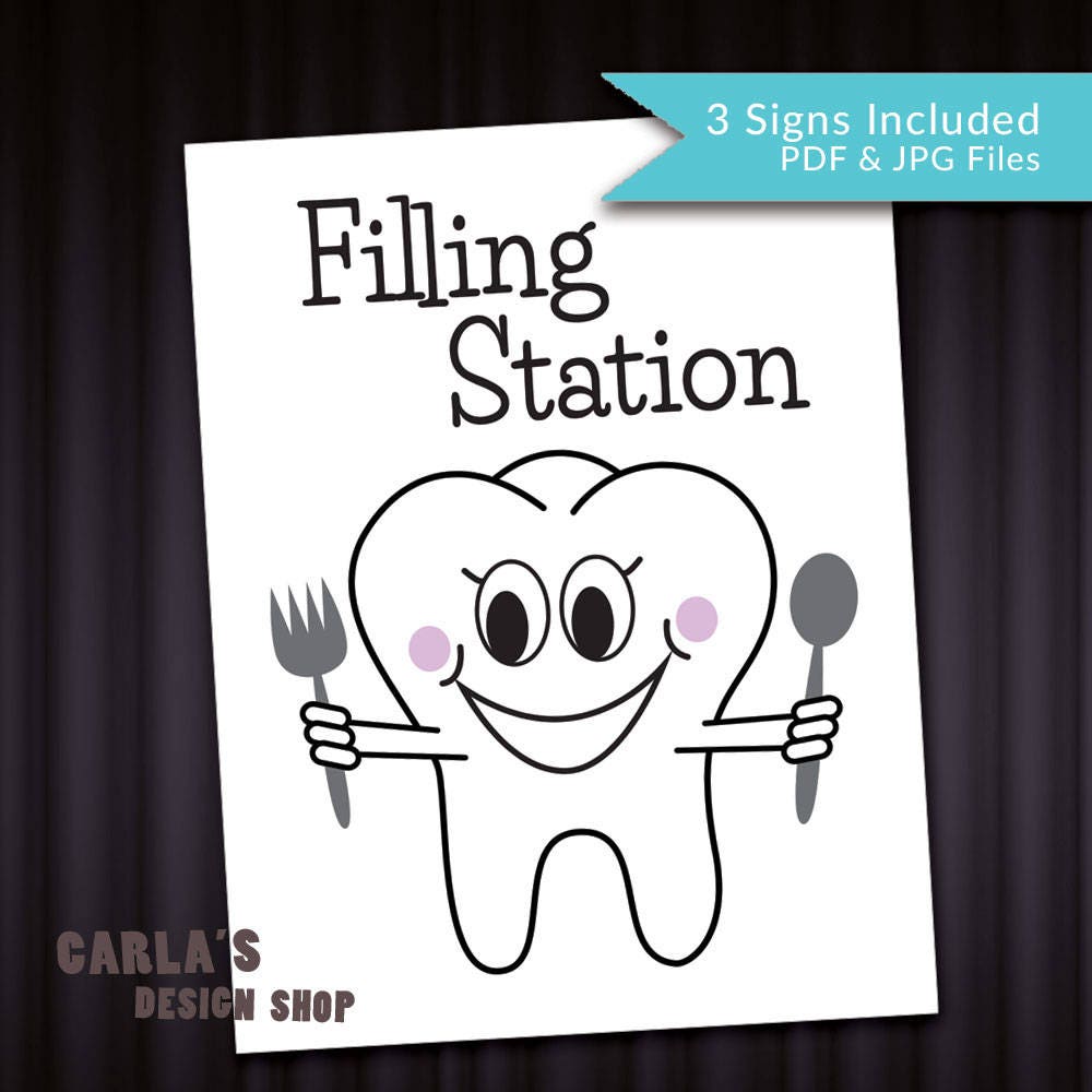 Tooth Party Signs | Fun for Your Dental or Hygienist Grad Party ...