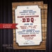 Barbeque Style Western Postcard With Wooden Background Customer ...