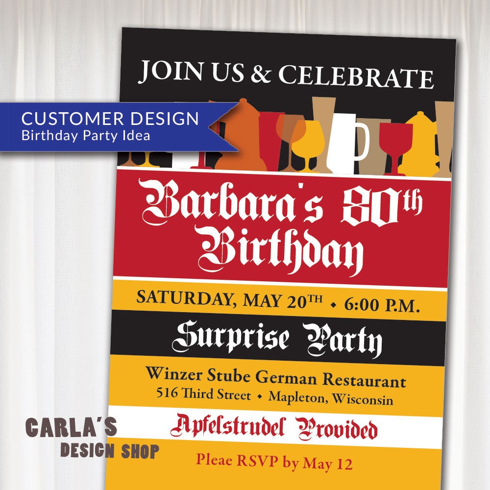 Oktoberfest PRINTABLE Invitation | Fun Stein Design | German Inspired ...