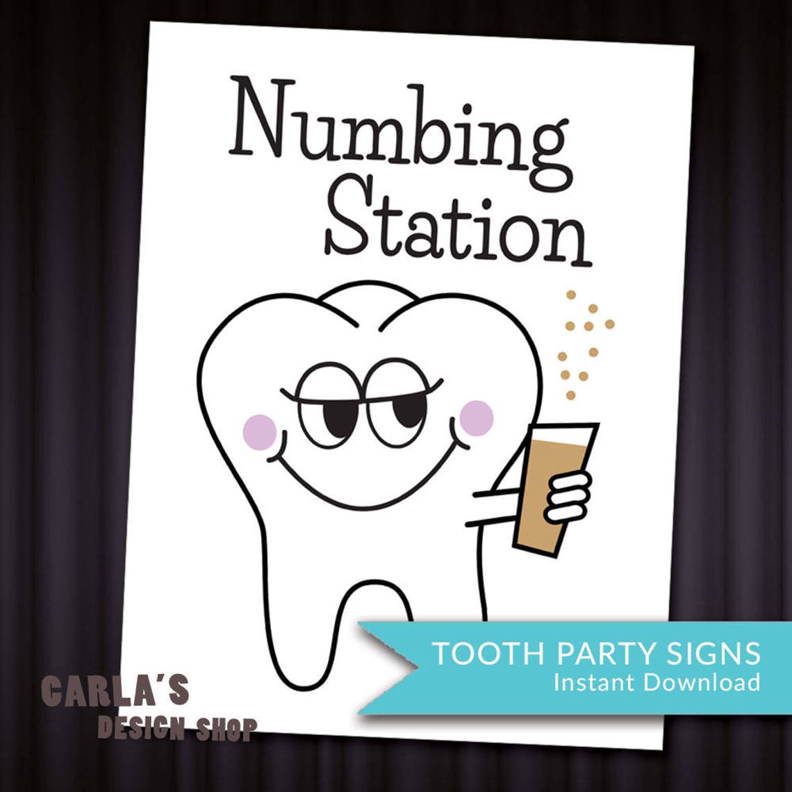 Tooth Party Signs | Fun for Your Dental or Hygienist Grad Party ...