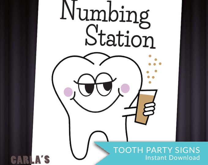 Tooth Party Signs | Fun for Your Dental or Hygienist Grad Party ...