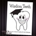 Wisdom Teeth Dental Tooth Sign | PRINTABLE Letter-size Layout Instant ...