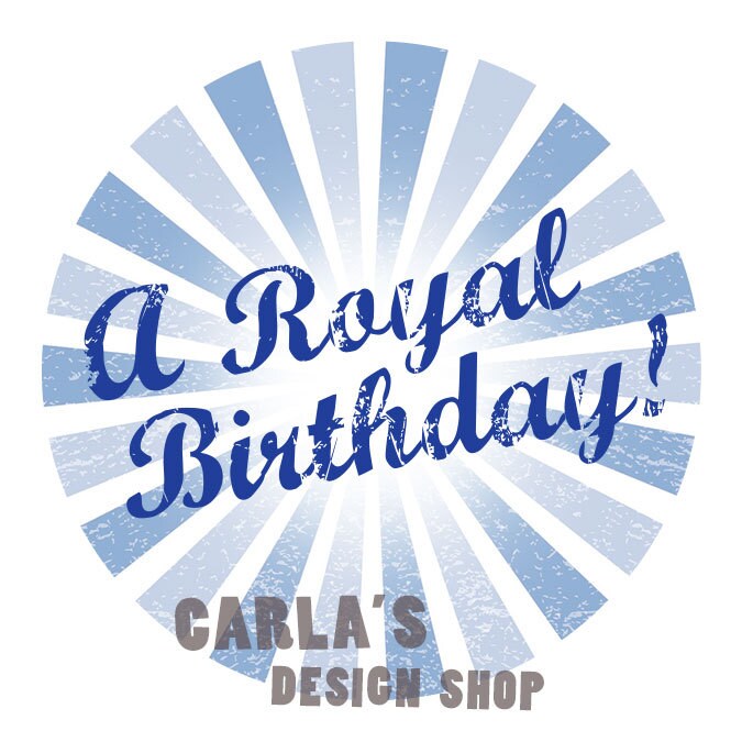 Royals Baseball Inspired Birthday Party Cupcake Toppers Stickers 2 ...