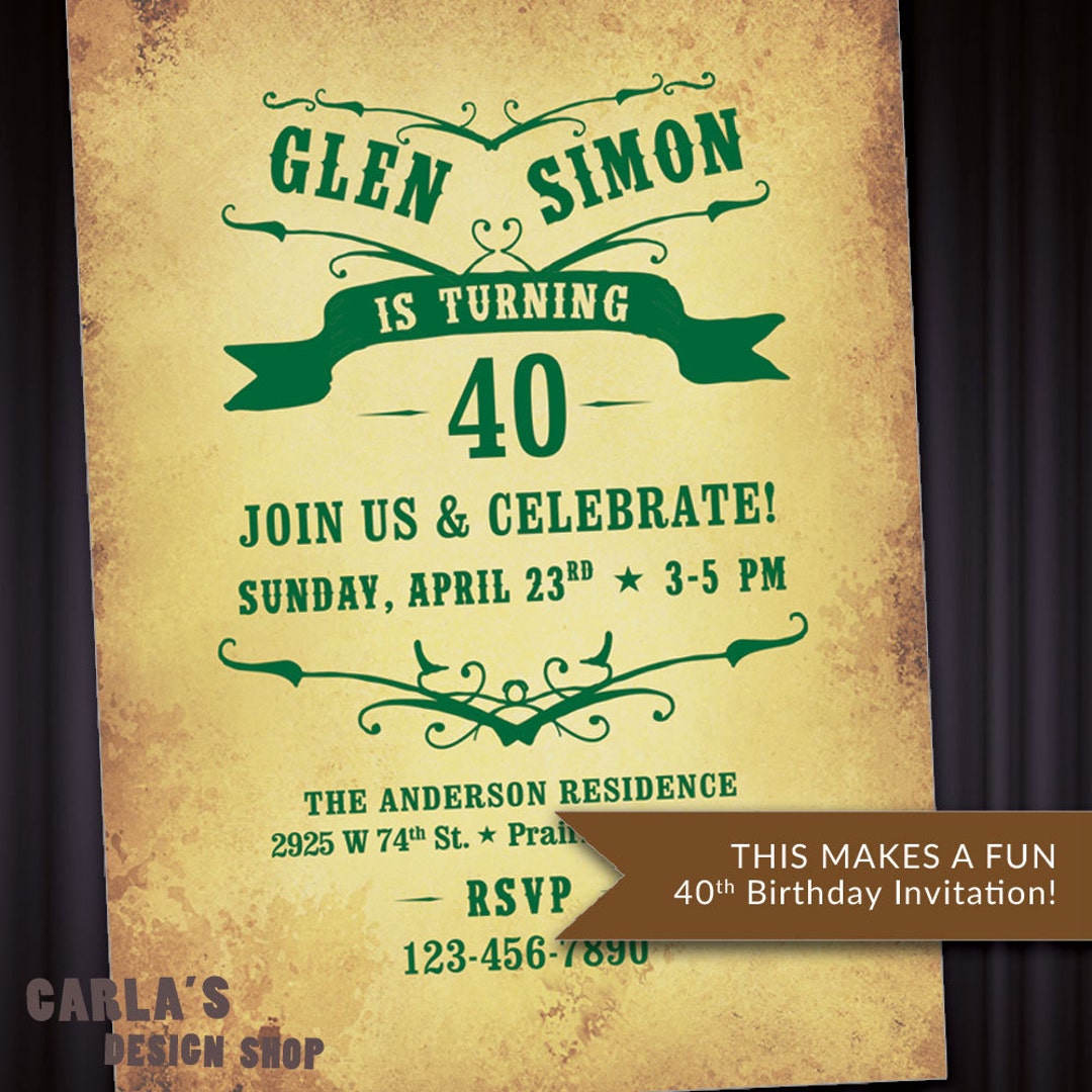 Western & Cowboy or Cowgirl Theme PRINTABLE Birthday Invitation With ...