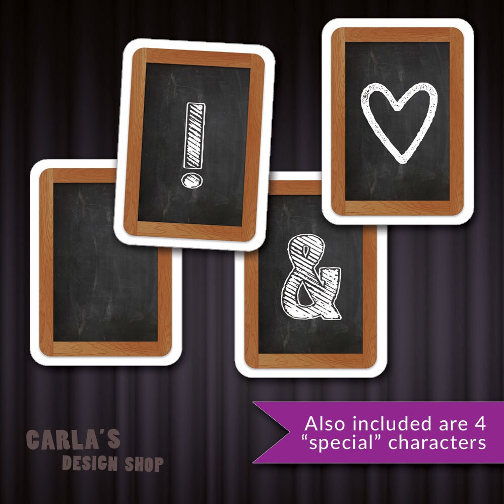 DIY Chalkboard Style Banner! Instant Download Printable PDF File ...