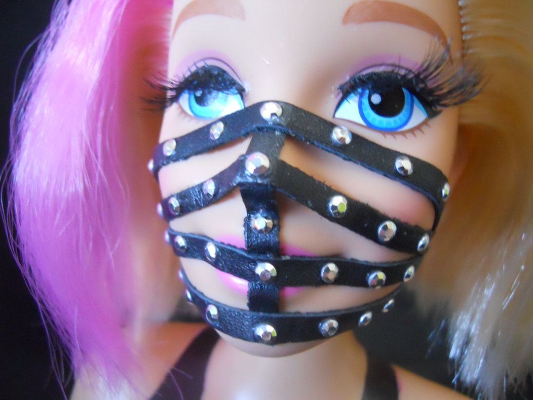BDSM Bondage Barbie Doll Head Ooak Handcrafted - Etsy