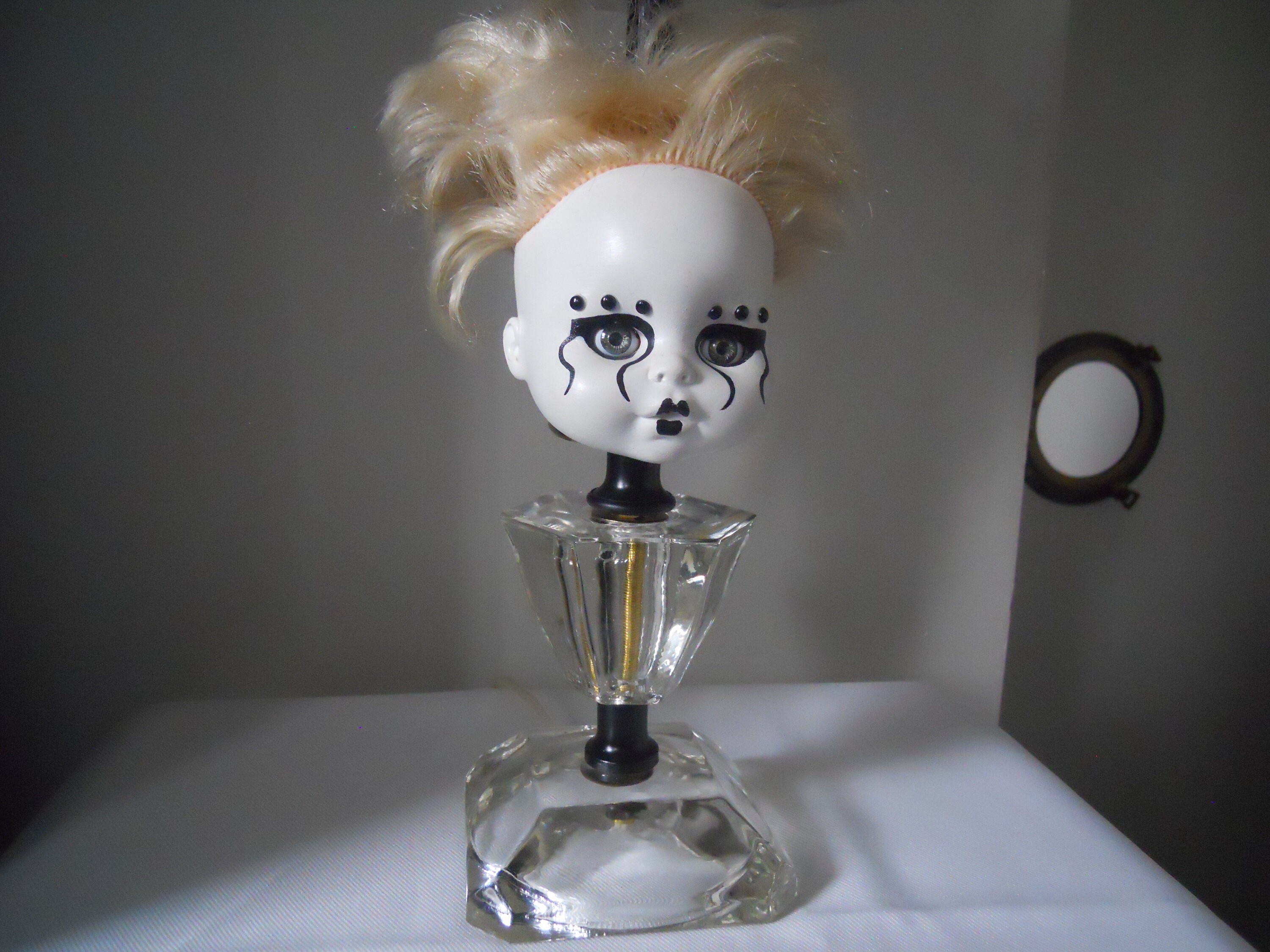 Buy Art Doll Lamp Mixed Media OOAK Desk Lamp Re-imagined Handcrafted ...