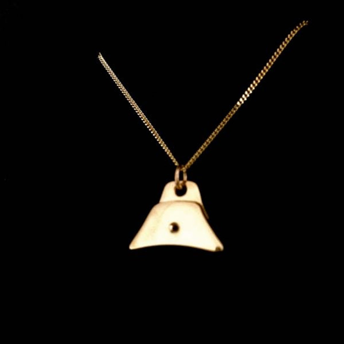 9ct Gold Whistle Charm & Chain - Etsy
