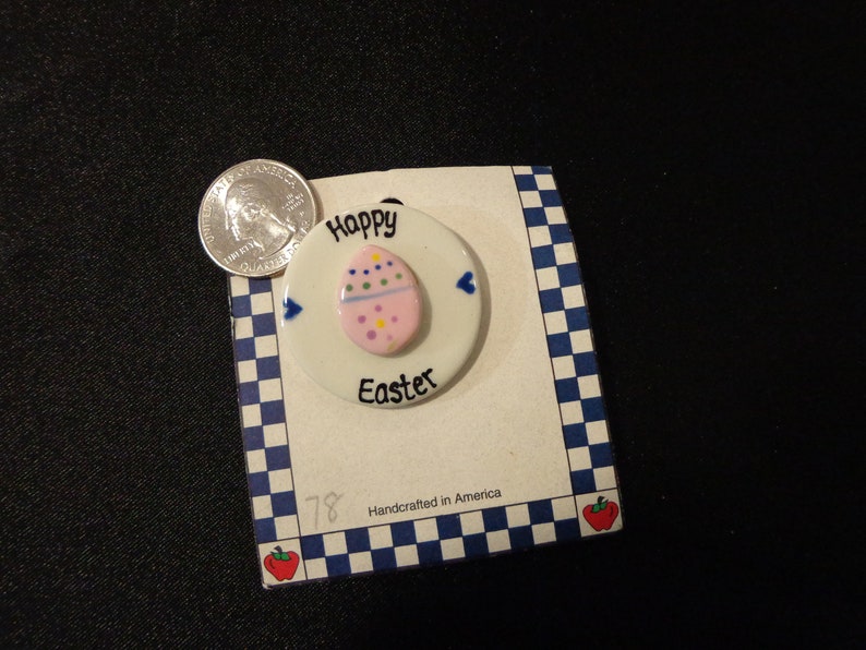 70's Happy Easter Pin Handcrafted Easter Egg Pin - Etsy