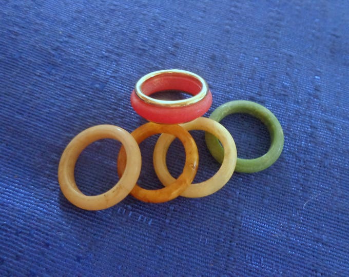 Vintage Avon Color Go Round Convertible Ring, Avon 5 Color Ring Set ...