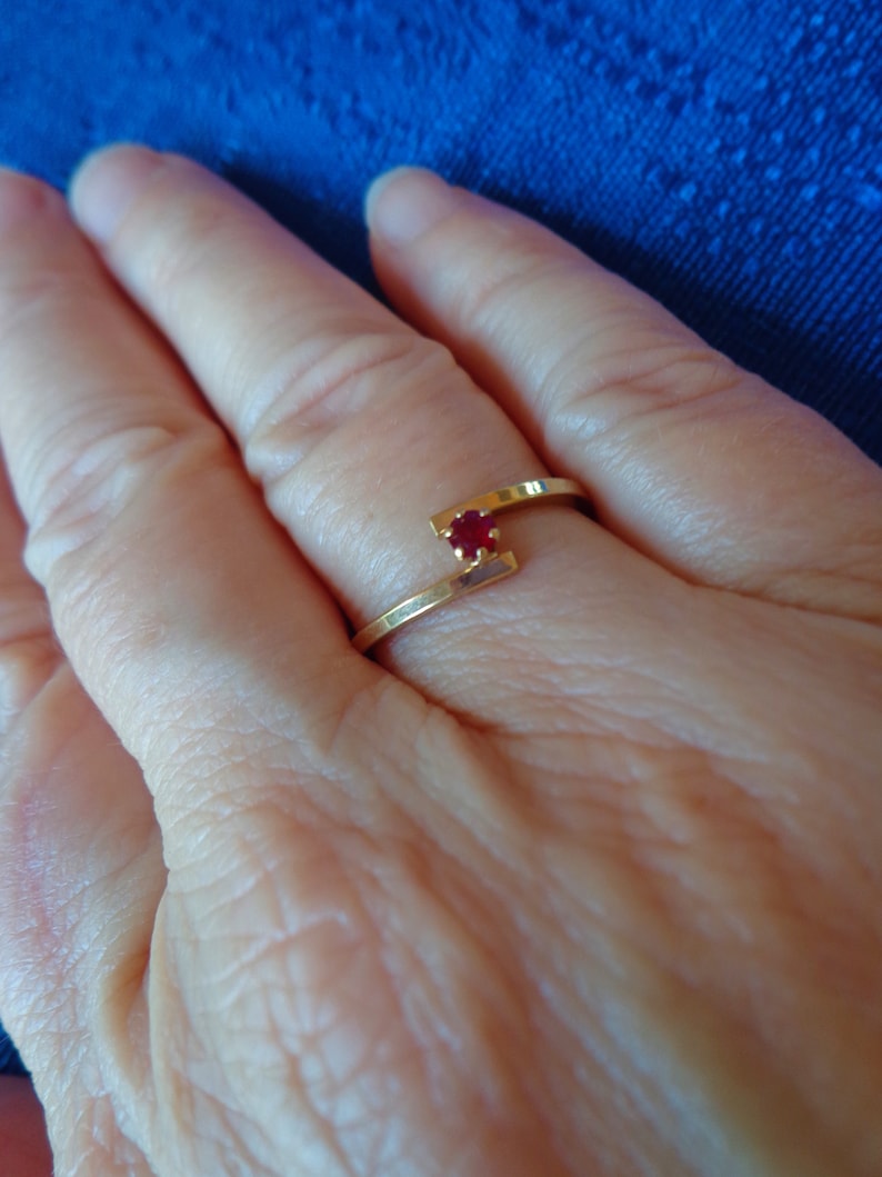Avon Genuine Ruby Birthstone Ring July Birthstone Ring | Etsy