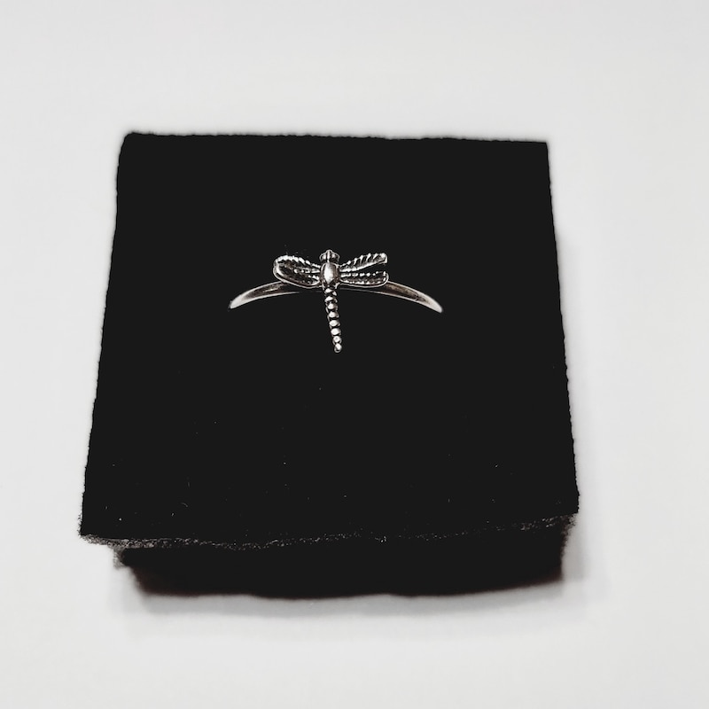 Silver Dragonfly Ring - Etsy