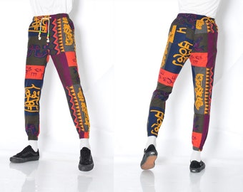 Abstract Print Pants - Etsy