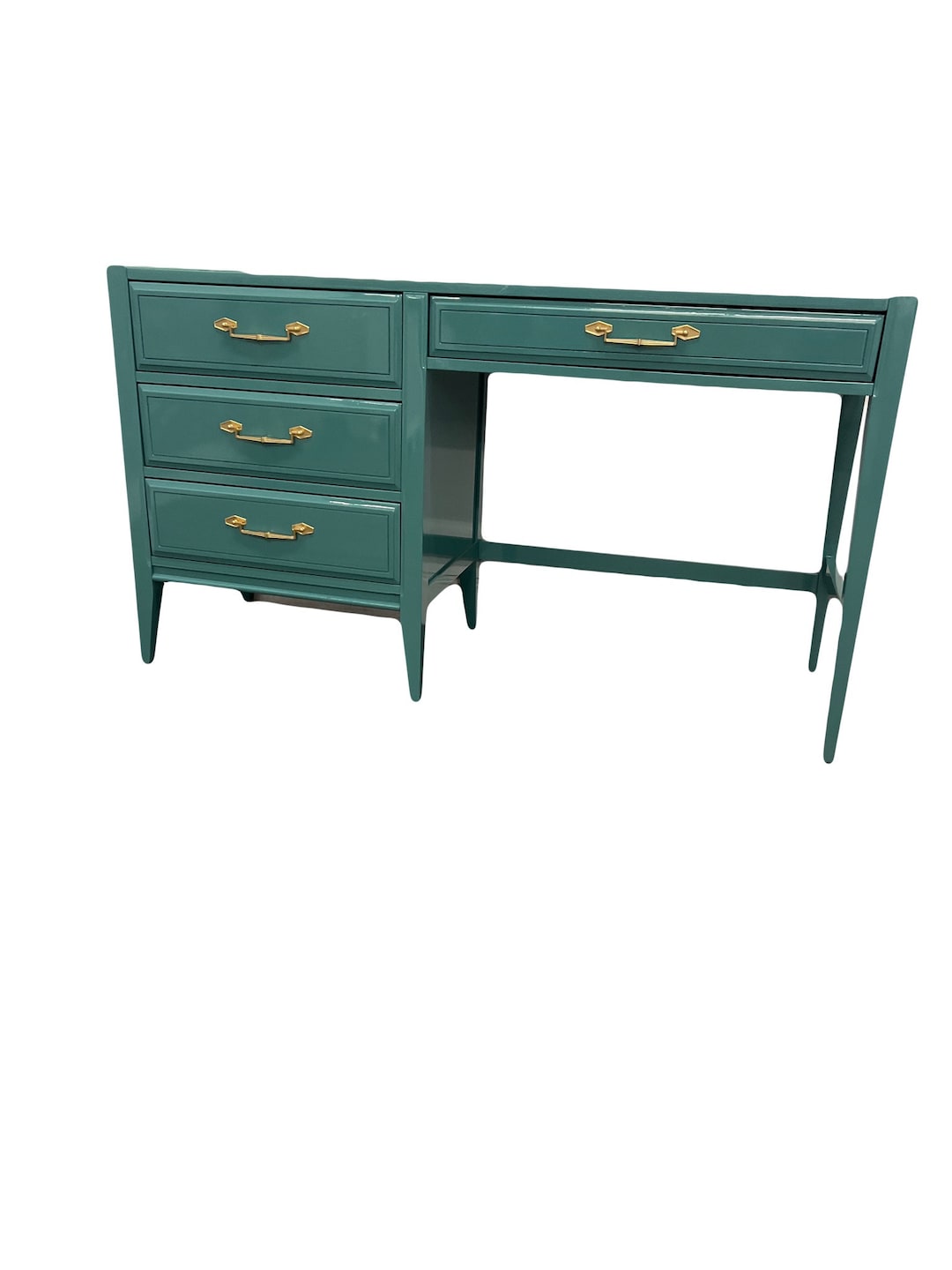 Basic-witz Desk in New Port Green Benjamin Moore - Etsy