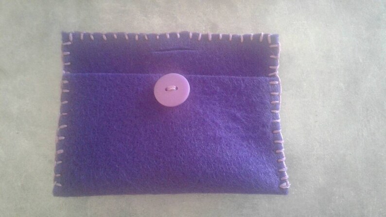 Felt Pouch With Button - Etsy