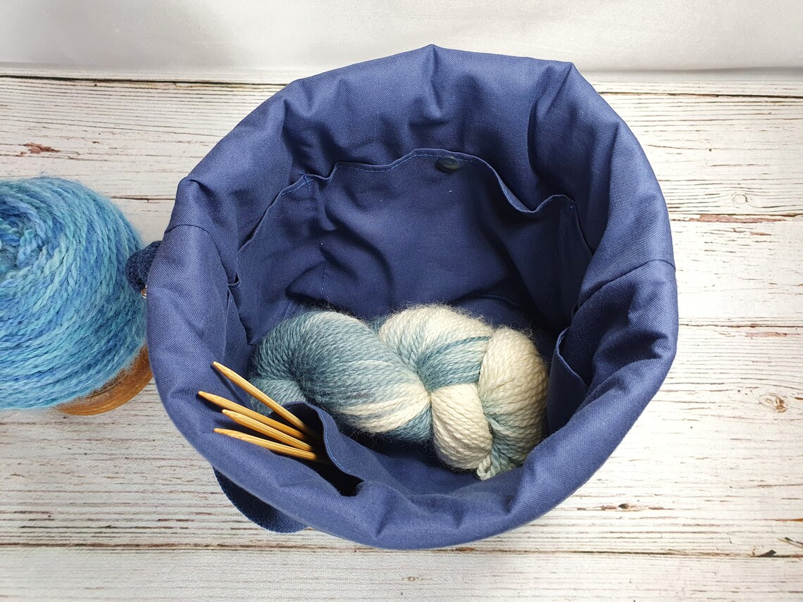 Crafting Project Bag With Wolves Size M - Etsy