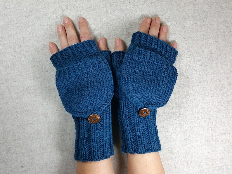 Convertible Mittens 3 Sizes , Hand Knitted Eco Accessories - Etsy