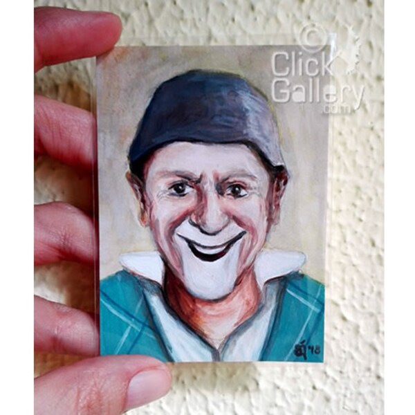 ORIGINAL LINOCUT Print, 6 X 8, Small Size Art, Marcel Marceau, Bip the ...